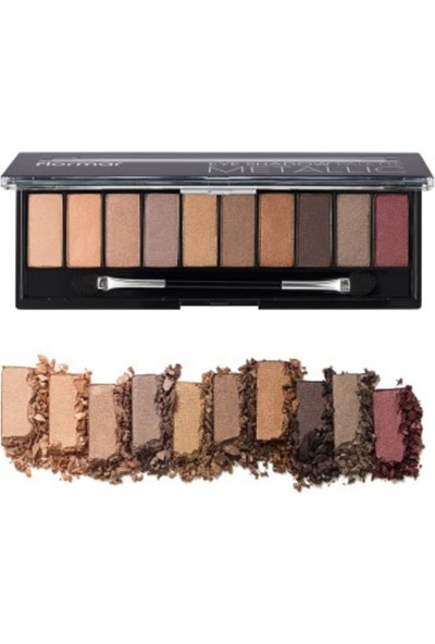 Flormar - Göz Farı Ve Far Paleti - Eyeshadow Palette 004 Metallic 8690604551705 32000046
