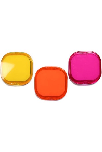 Nascita Renkli Kare Şeffaf Çanta Aynası