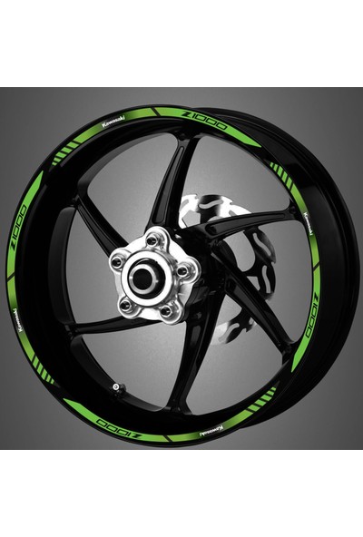 Çınar Extreme Kawasaki Z1000 4 Parçalı Takım Kawasaki Jant Şeridi Sticker