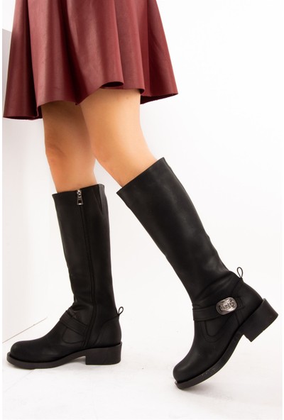 Fox Shoes Siyah Kadın Çizme E674270309