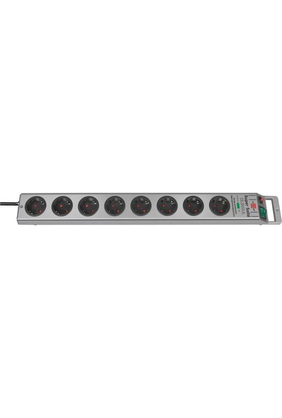 Brennenstuhl Super Solid Surge Protection 13.500 A 8Li Priz Gümüş Brennenstuhl Super Solid Surge Protection 13.500 A 8Li Priz Gümüş