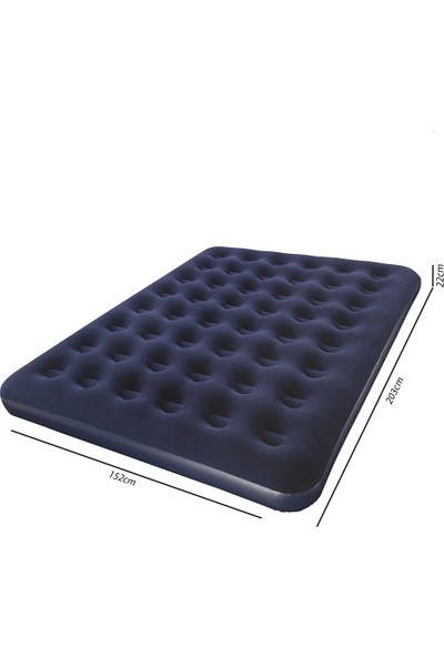 Bestway Çift Kişilik Şişme Yatak 203x152x22 cm 67003 Bestway Çift Kişilik Şişme Yatak 203x152x22 cm 67003