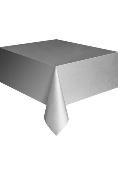 Balonpark Gümüş Gri Kullan At Plastik Masa Örtüsü 120X180 Cm Naylon Balonpark Gümüş Gri Kullan At Plastik Masa Örtüsü 120X180 Cm Naylon