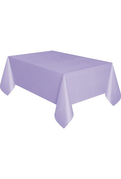 Balonpark Mor Lila Kullanat Plastik Masa Örtüsü 120X180Cm Doğum Günü Parti