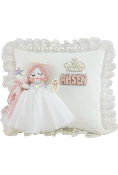 Renkli Hayallerim Mimoza Kız Bebek Takı Ve Süs Yastığı Renkli Hayallerim Mimoza Kız Bebek Takı Ve Süs Yastığı