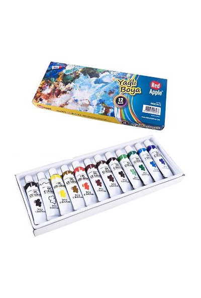 hobi24 Red Apple Yağlı Boya Seti 12x9ml