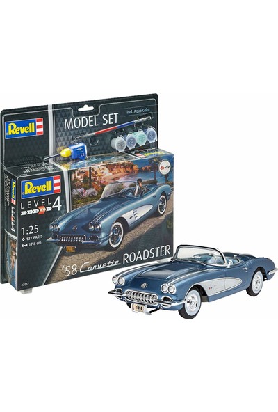 Revell Model Set 58 Corvette R - 67037 Revell Model Set 58 Corvette R - 67037