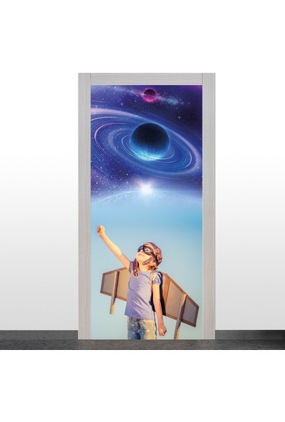 Okularenkkat Uçmak ve Uzay Temalı Kapı Giydirme Okularenkkat Uçmak ve Uzay Temalı Kapı Giydirme