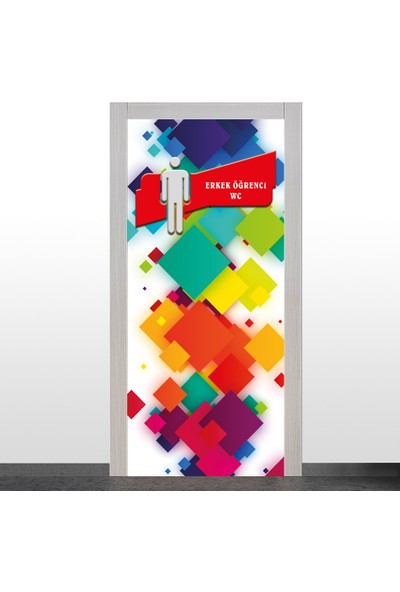 Okularenkkat Erkek Öğrenci Wc Kapı Giydirme- .3