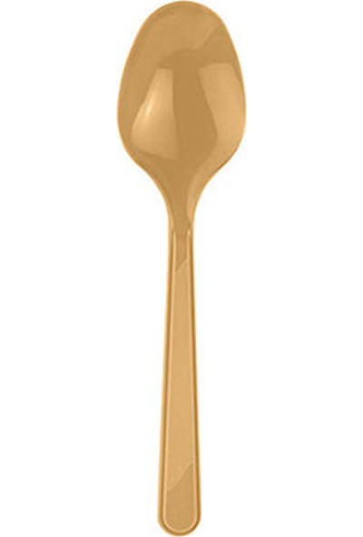Roll-Up Plastik Kaşık Altın 25'li