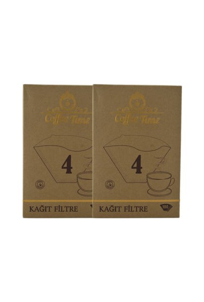 Coffee Time 1X4 Kahve Filtre Kağıdı 100X2 Toplamda 200 Adet Coffee Time 1X4 Kahve Filtre Kağıdı 100X2 Toplamda 200 Adet
