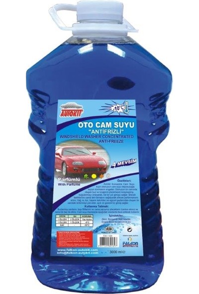Autokit Oto Cam Suyu 3Lt 