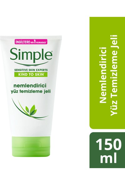 Simple Kind To Skin Multivitamin (E & B5) İçeren Nemlendirici Yüz Temizleme Jeli 150 Ml