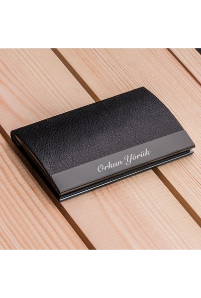 Hediye Sepeti Kişiye Özel Kartvizitlik Elit Siyah