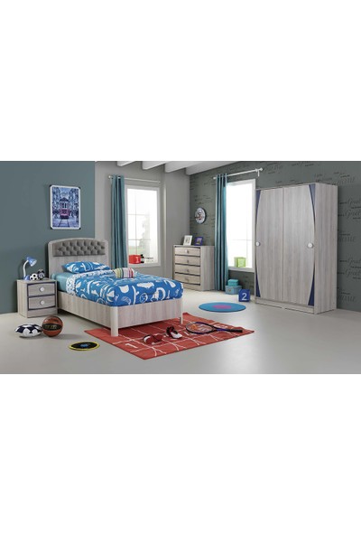 Cadde Yıldız Flora Mavi Genç Odası Cadde Yıldız Flora Mavi Genç Odası