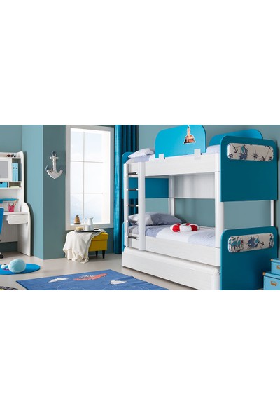 Cadde Yıldız Denizci Yavrulu Çocuk Odası Ranza