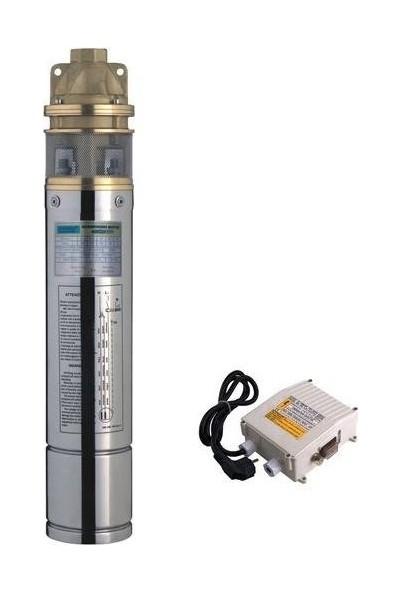 İmpo 4Skm100 4'' Preferikal Tek Kademeli Dalgıç Pompa 15 Metre Kablo Ve Pano 1 Hp 55 Mss