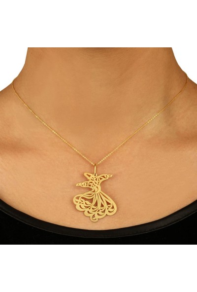 De Hari's Diamond İsim Yazılı Mevlana Kolye De Hari's Diamond İsim Yazılı Mevlana Kolye
