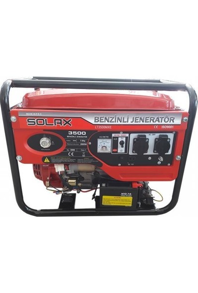 Solax LT3500 MXE 3,5 Kva Benzinli İpli-Marşlı Jeneratör