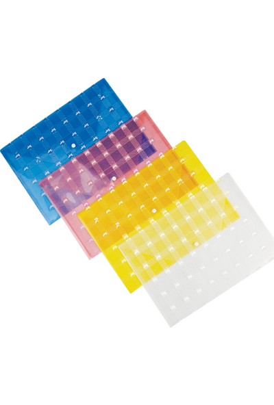 Faber-Castell Desenli Çıtçıtlı Dosya Şeffaf