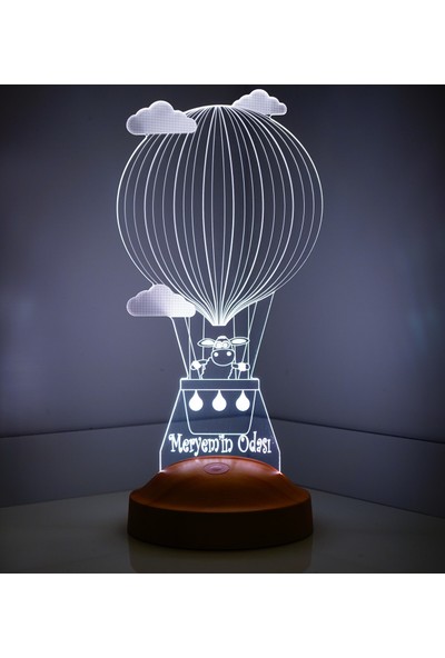 3D Led Lamba Kuzulu Balon Kişiye özel