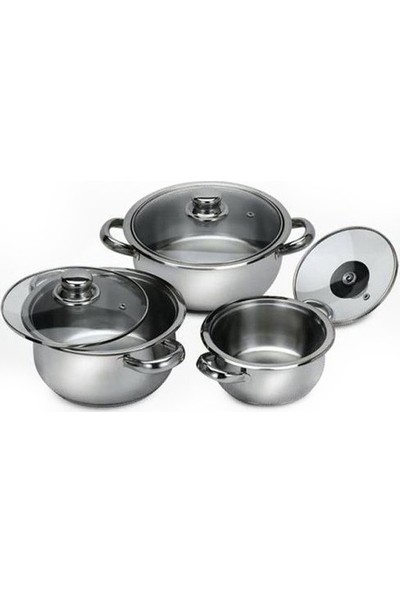 Gülsan Çakır 3Lü Güveç Tencere Takımı 6 Parça