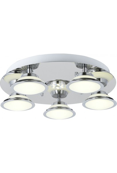 AVONNI AR-4200-5KT Krom Kaplama Modern Avize LED Metal Cam 50cm AVONNI AR-4200-5KT Krom Kaplama Modern Avize LED Metal Cam 50cm