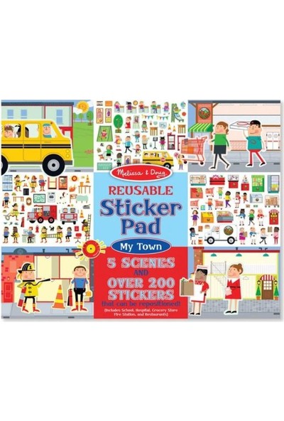 Melissa&Doug Tak Çıkar Çıkartma Kitabı - Benim Şehrim