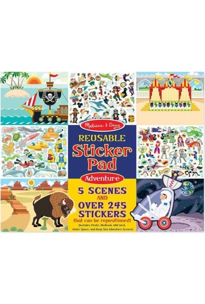 Melissa&Doug Tak Çıkar Çıkartma Kitabı - Macera Melissa&Doug Tak Çıkar Çıkartma Kitabı - Macera