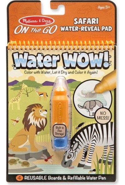 Melissa&Doug Water Wow! Su İle Boyama Kitabı - Safari Melissa&Doug Water Wow! Su İle Boyama Kitabı - Safari