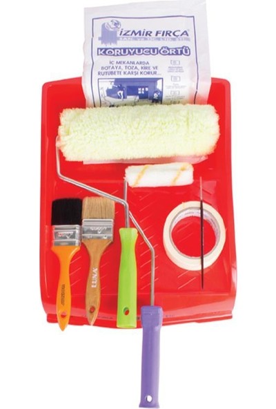 İzmir Fırça Luna Profesyonel Boyacı Seti 25 Cm Rulolu