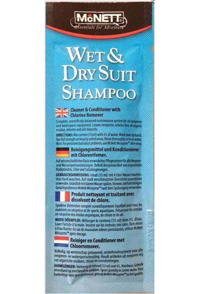 Mcnett Travel Pack 15 Ml Islak/Kuru Elbise Şampuanı