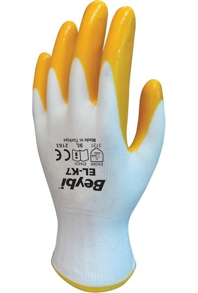 Beybi Pn7 No:10 Sarı Nitril Eldiven