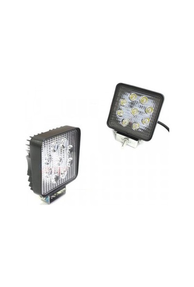 Carub Ledli Çalışma Lambası, Kare, 5 Led, 15W/10-30V , Beyaz Carub Ledli Çalışma Lambası, Kare, 5 Led, 15W/10-30V , Beyaz