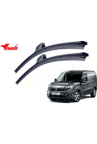 Inwells Fiat Doblo, 2011 - 2017 / Silecek, Muz Tipi, Takım, 610mm-410mm Inwells Fiat Doblo, 2011 - 2017 / Silecek, Muz Tipi, Takım, 610mm-410mm