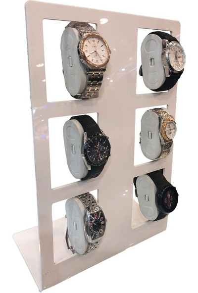 Standmarket Saat Standı Yelken Model 6'lı Kare Beyaz Standmarket Saat Standı Yelken Model 6'lı Kare Beyaz