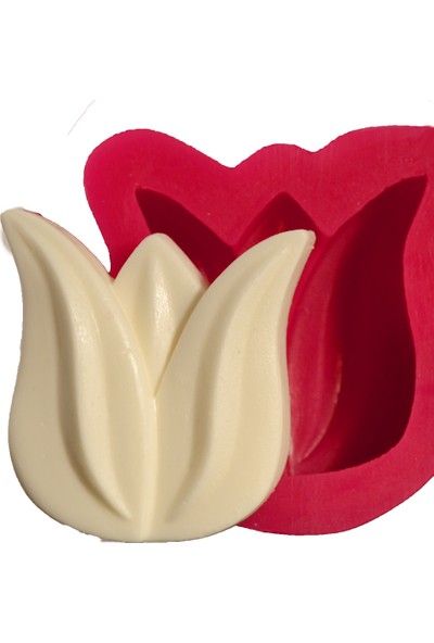 Cesil Tek Lale Silikon Kokulu Taş ve Sabun Kalıbı