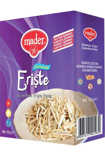Mader Glutensiz Erişte 125 gr