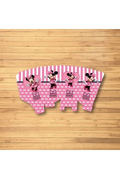 Partici Minnie Mouse Mısır Kutusu 10'lu