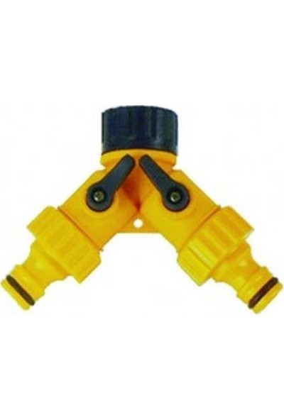 Daye Dy8002 İki Çıkışlı Musluk Hortum Adaptörü