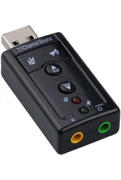 Tkz Harici Usb 7.1 Kanal Usb 3.5 Mm Jack Dönüştücü Ses Kartı