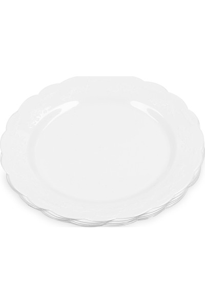 Propack 6 Adet 185Cm Plastik Beyaz Tatlı Tabak Propack 6 Adet 185Cm Plastik Beyaz Tatlı Tabak