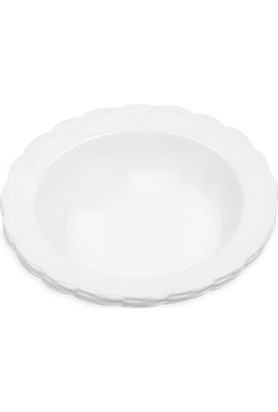 Propack 6 Adet 350 Cc Plastik Beyaz Çukur Tabak Propack 6 Adet 350 Cc Plastik Beyaz Çukur Tabak