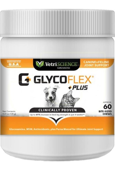 Vetri-Science Glyco Flex Plus Köpek Kedi Eklem Destekleyici 60 Tablet Vetri-Science Glyco Flex Plus Köpek Kedi Eklem Destekleyici 60 Tablet