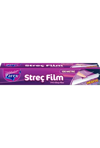 Parex Streç Film 100 mt Kesme Bıçağı Hediyeli
