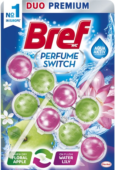 Bref Duopack 50gr X 2'li Yeşil Elma & Nilüfer Çiçeği Bref Duopack 50gr X 2'li Yeşil Elma & Nilüfer Çiçeği