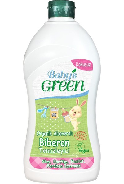 Baby's Green Organik Aloe veralı Biberon Temizleyici Deterjanı - Kokusuz Baby's Green Organik Aloe veralı Biberon Temizleyici Deterjanı - Kokusuz