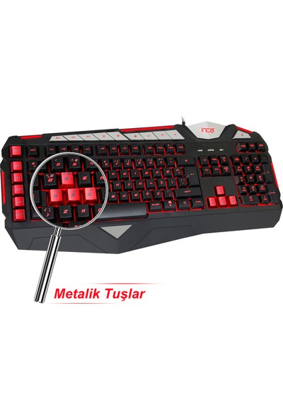 INCA LAPETOS IKG-447 SİLENT SOFTWARE GAMING KEYBOARD (SESSİZ TUŞ / MAKROLU) INCA LAPETOS IKG-447 SİLENT SOFTWARE GAMING KEYBOARD (SESSİZ TUŞ / MAKROLU)
