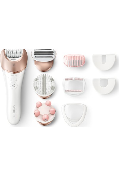 Philips Satinelle Advanced BRE650/00 Islak ve Kuru Epilatör (+8 aksesuar)