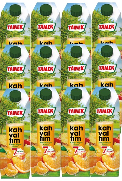 Tamek Kahvaltım Karışık 7 Meyve Nektar 1000 Cc X 12 Li 1 Koli Tamek Kahvaltım Karışık 7 Meyve Nektar 1000 Cc X 12 Li 1 Koli